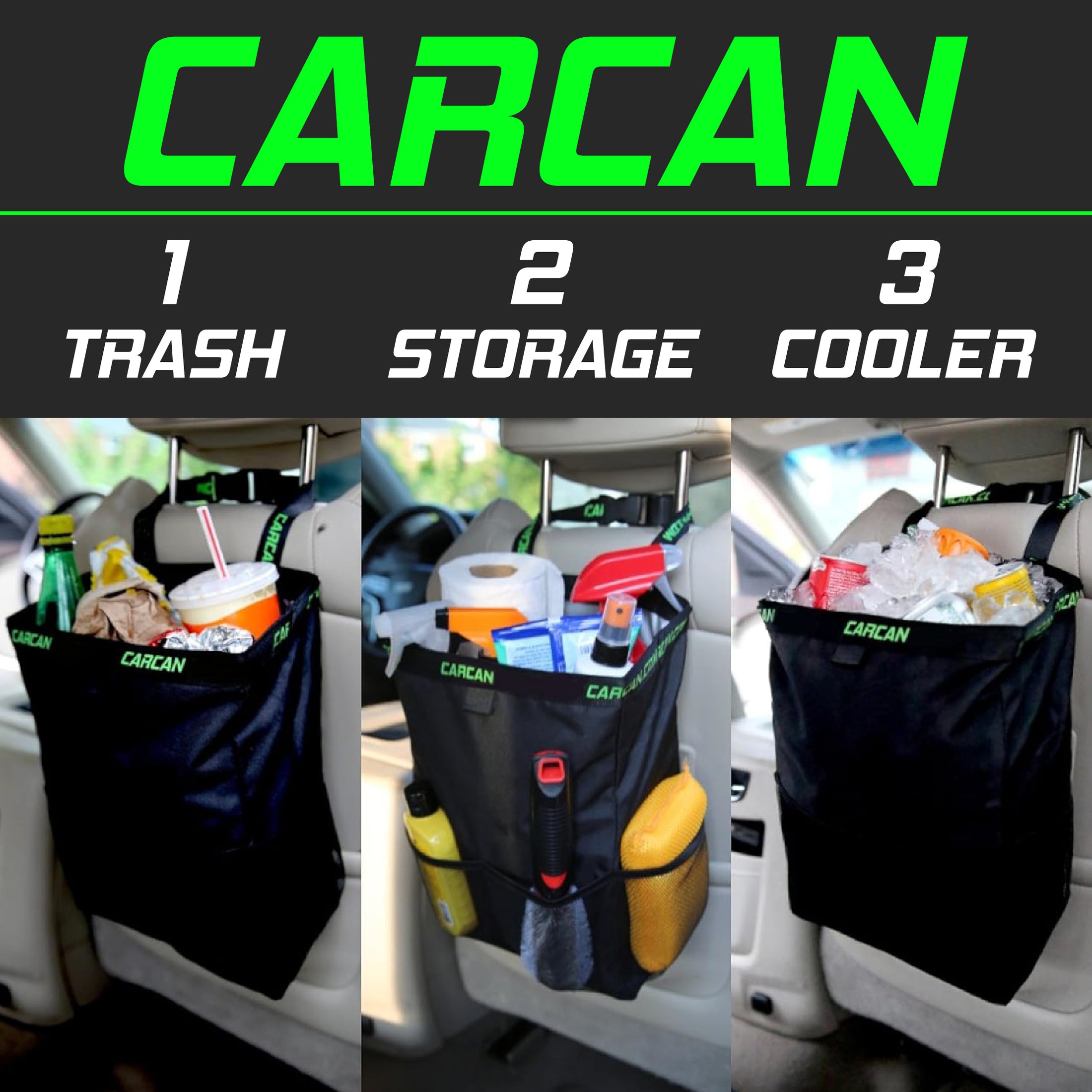 The Original CarCan™ Car Trash Can