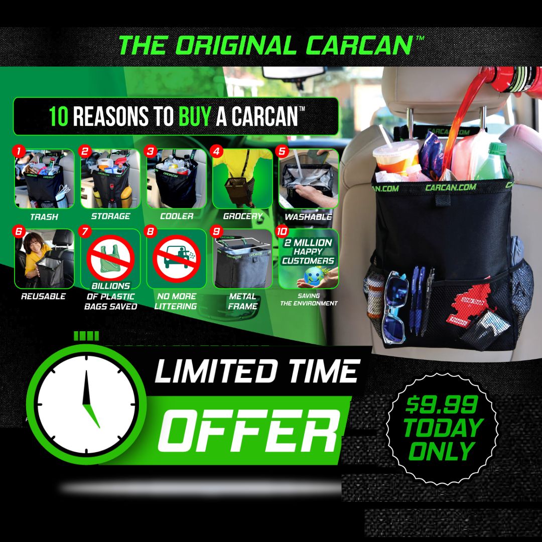 The Original CarCan™ Car Trash Can